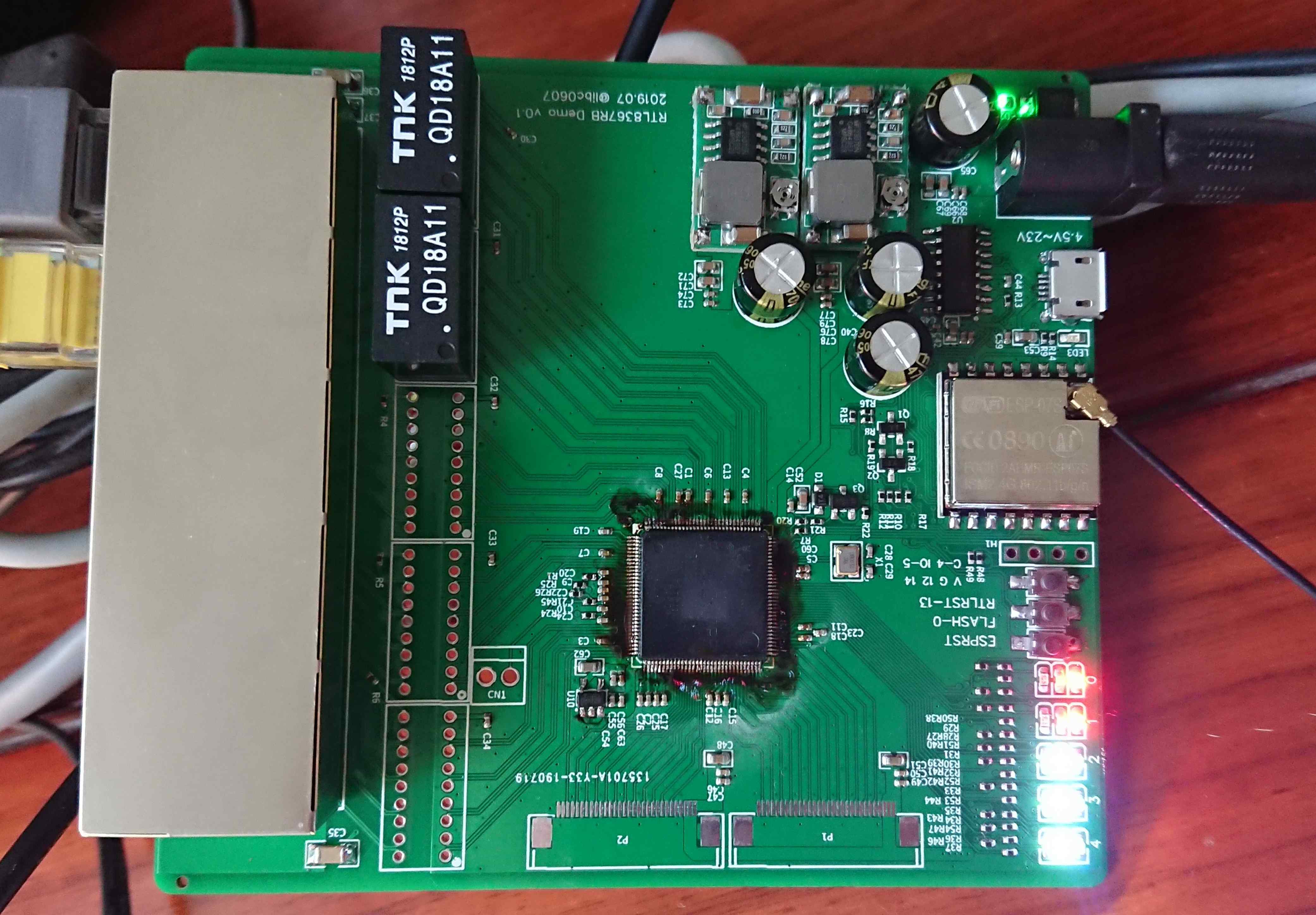 RTL8367RB 5-Port Gigabit Switch With ESP8266 - 嘉立创EDA开源硬件平台