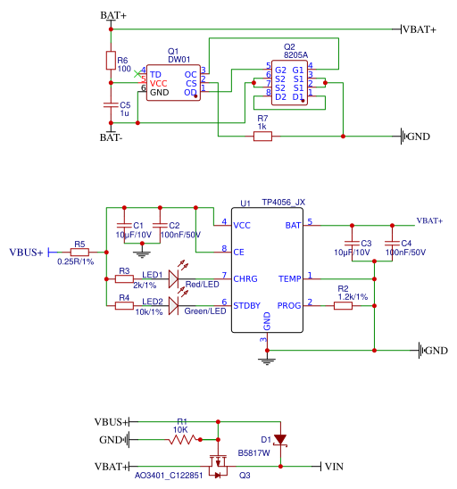 锂电池充放电保护 资源 - 嘉立创EDA