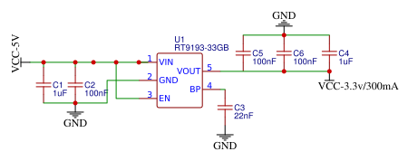 RT9193 5V-3.3V/300mA 资源 - 嘉立创EDA