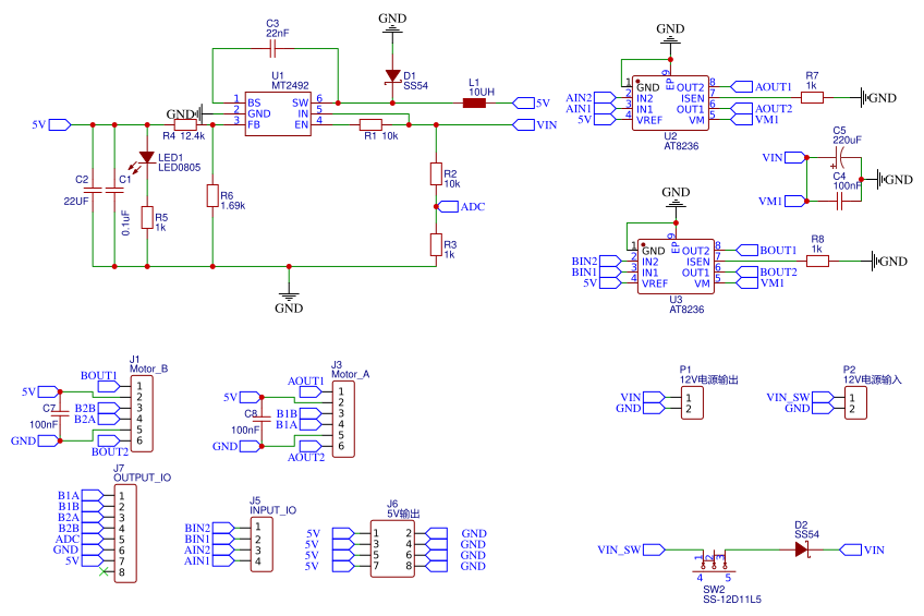 AT8236电机驱动模块 资源 - 嘉立创EDA
