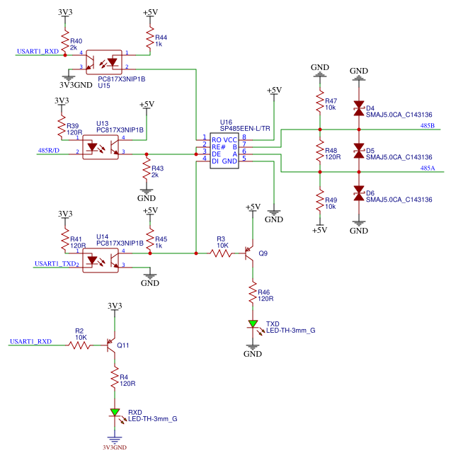SP485加隔离电路图 资源 - 嘉立创EDA