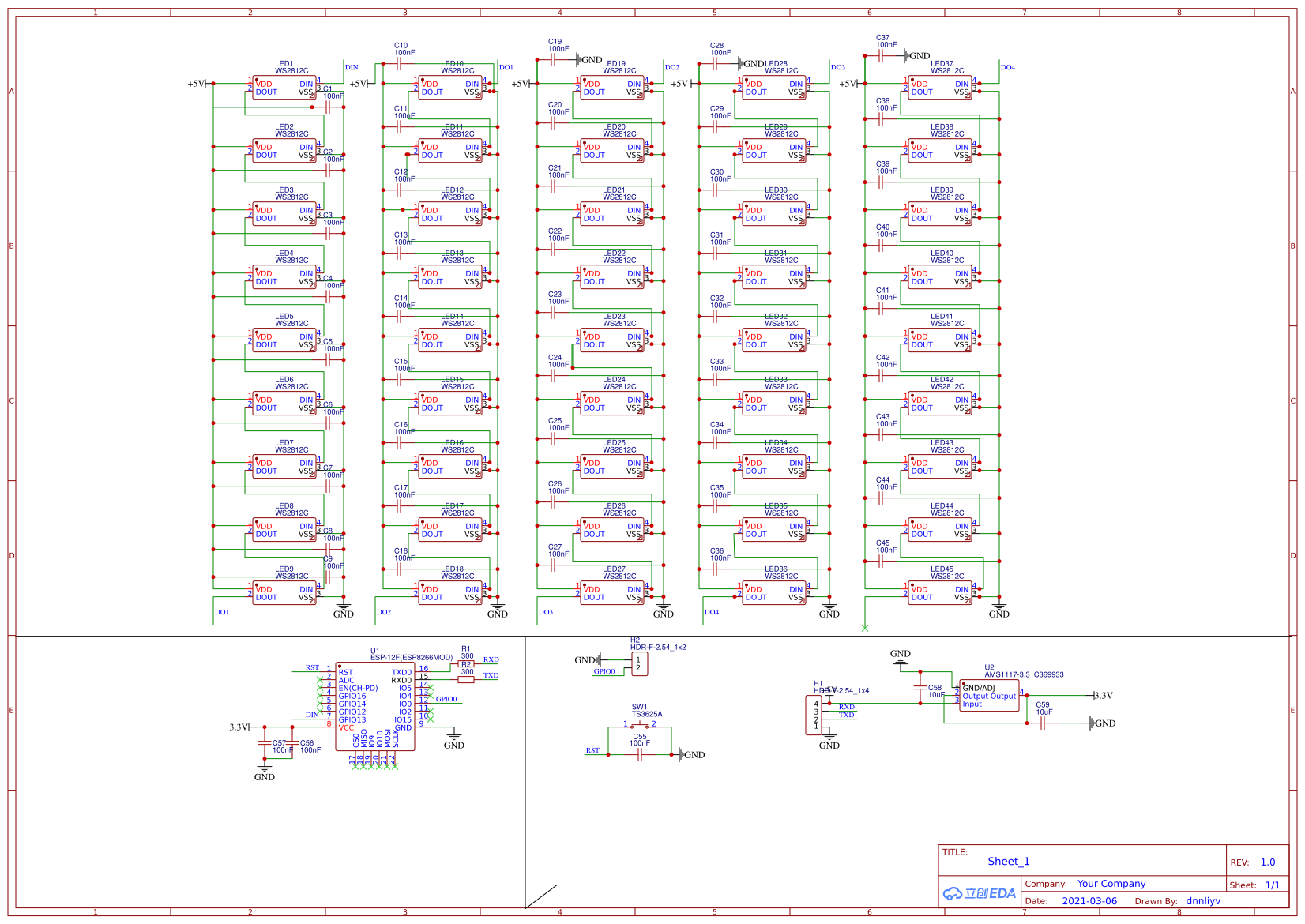 ws2812魔方 - 嘉立创EDA开源硬件平台