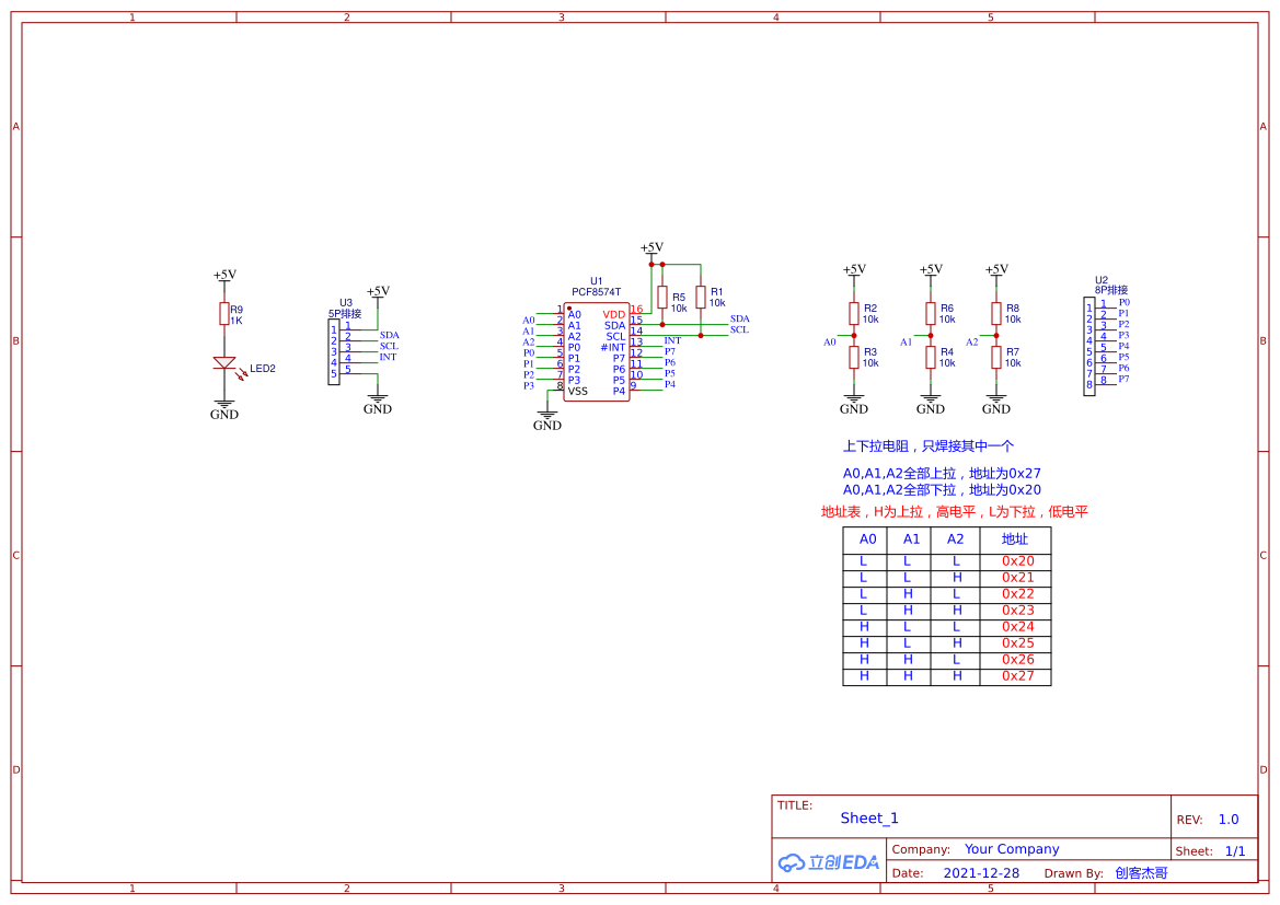 PCF8574 - 立创EDA开源硬件平台