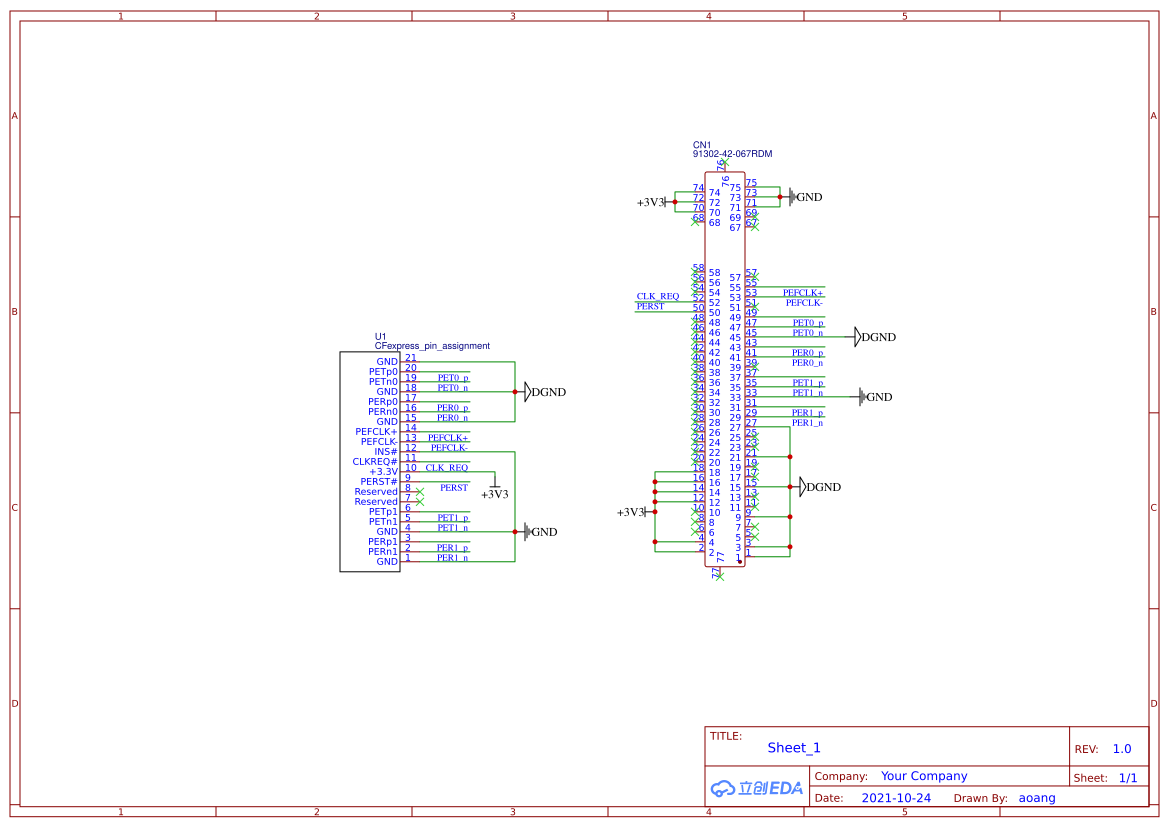 XBOX扩展存储M.2转CFexpress - 嘉立创EDA开源硬件平台