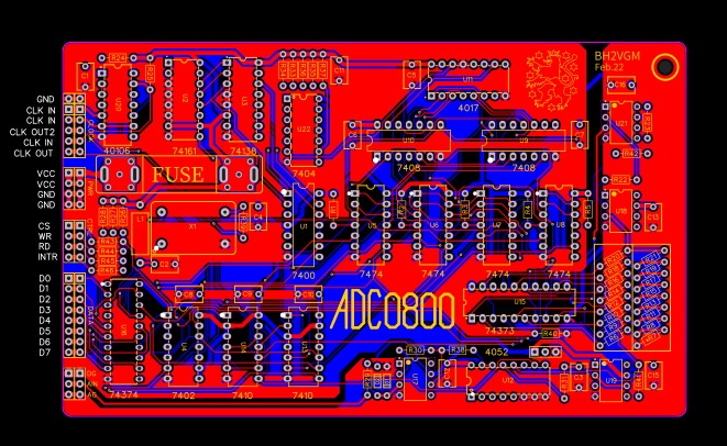 74芯片搭建8bit ADC（模数转换器） - 嘉立创EDA开源硬件平台