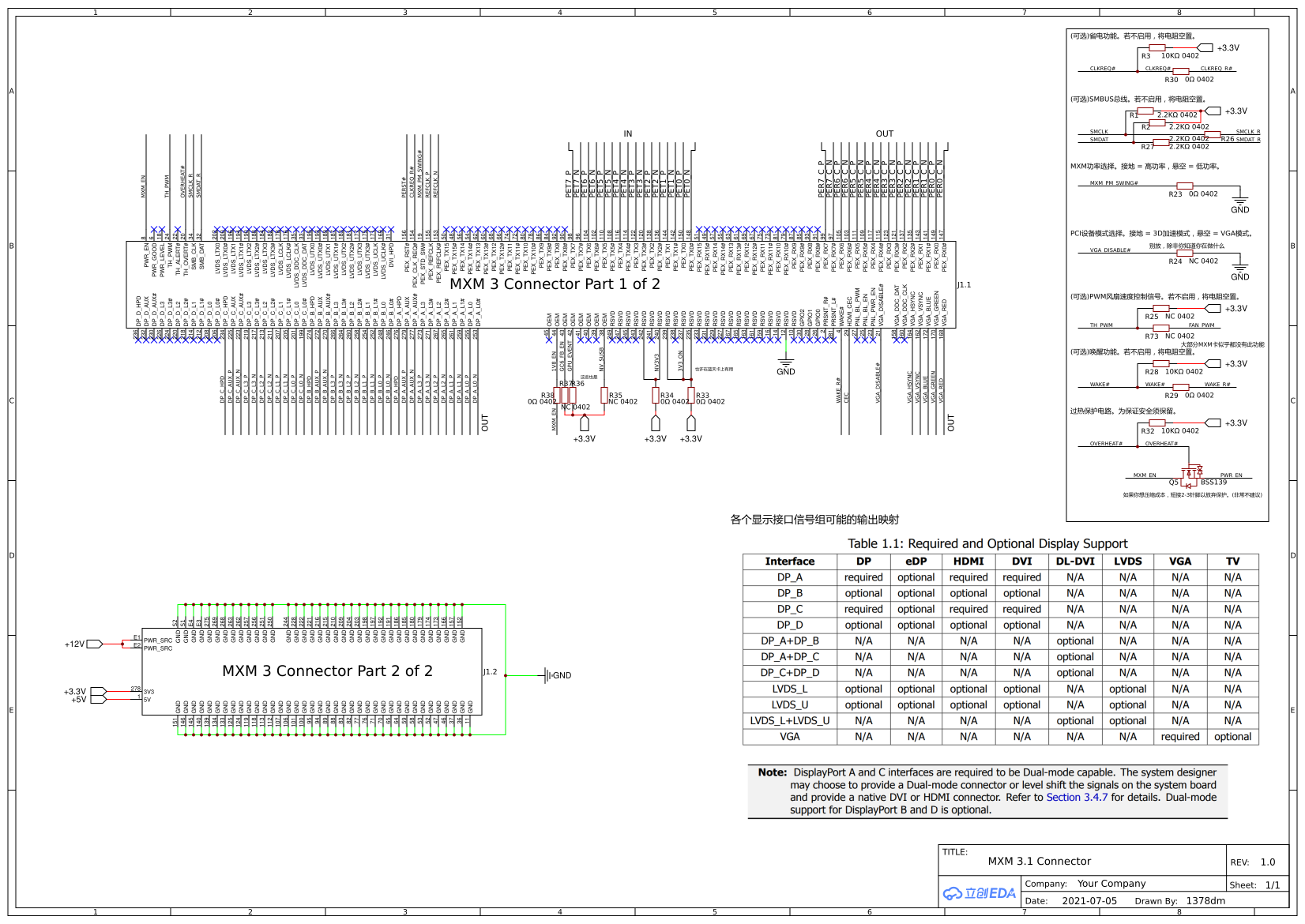 PCIE转MXM转接卡 - 嘉立创EDA开源硬件平台
