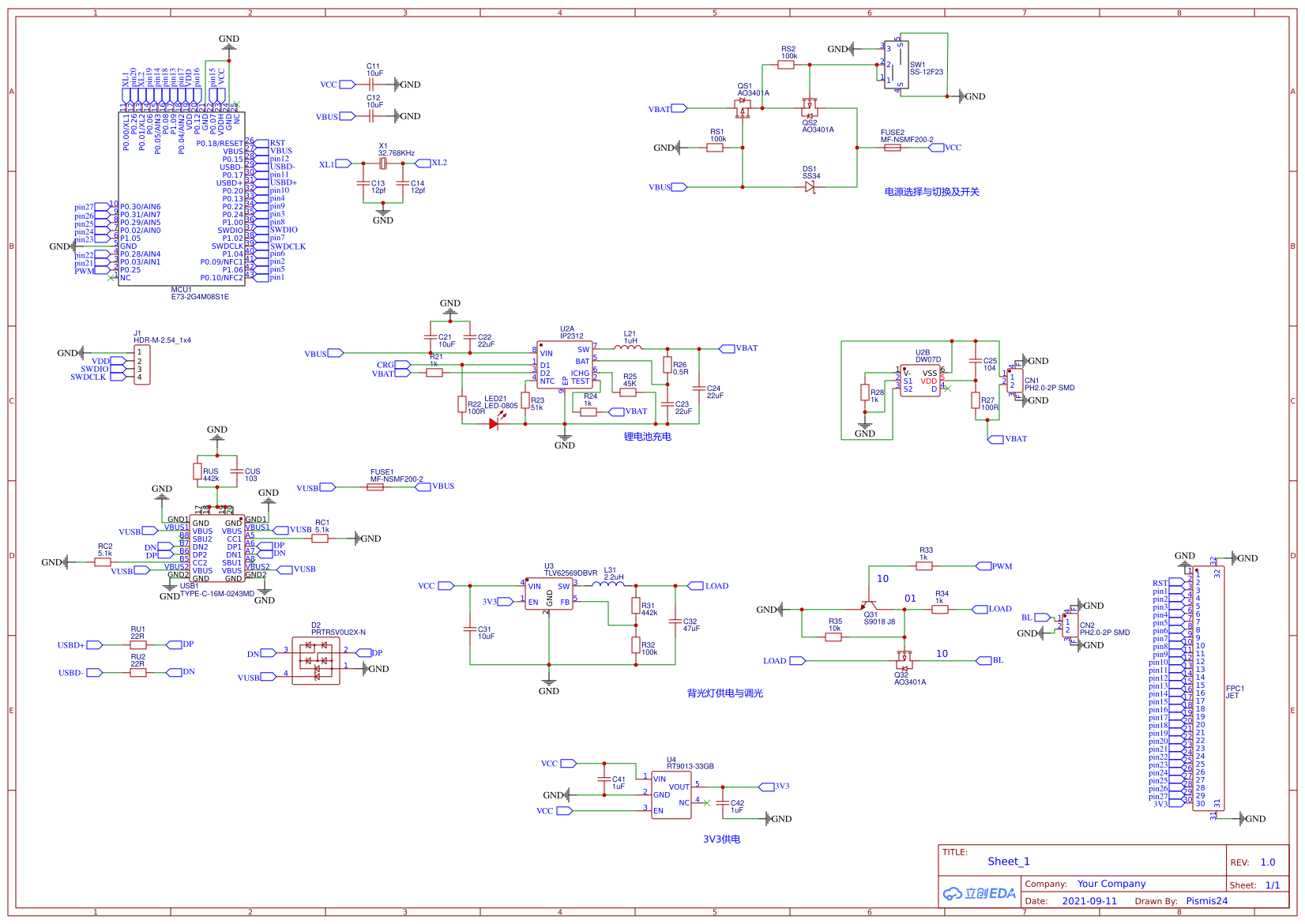 自用nrf52833键盘主控板 - 立创EDA开源硬件平台