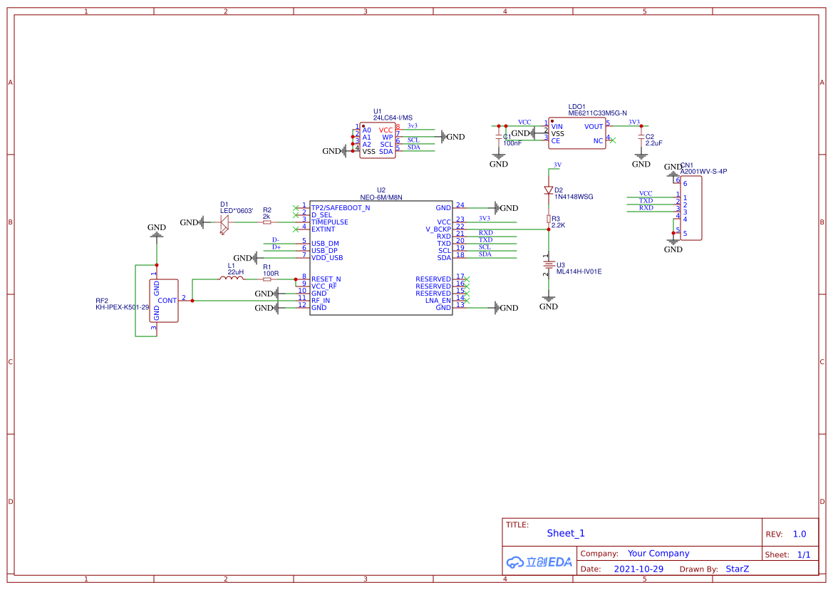 GPS-NEO-M6/M8N - 立创EDA开源硬件平台