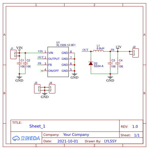 XL1509 - 嘉立创EDA开源硬件平台