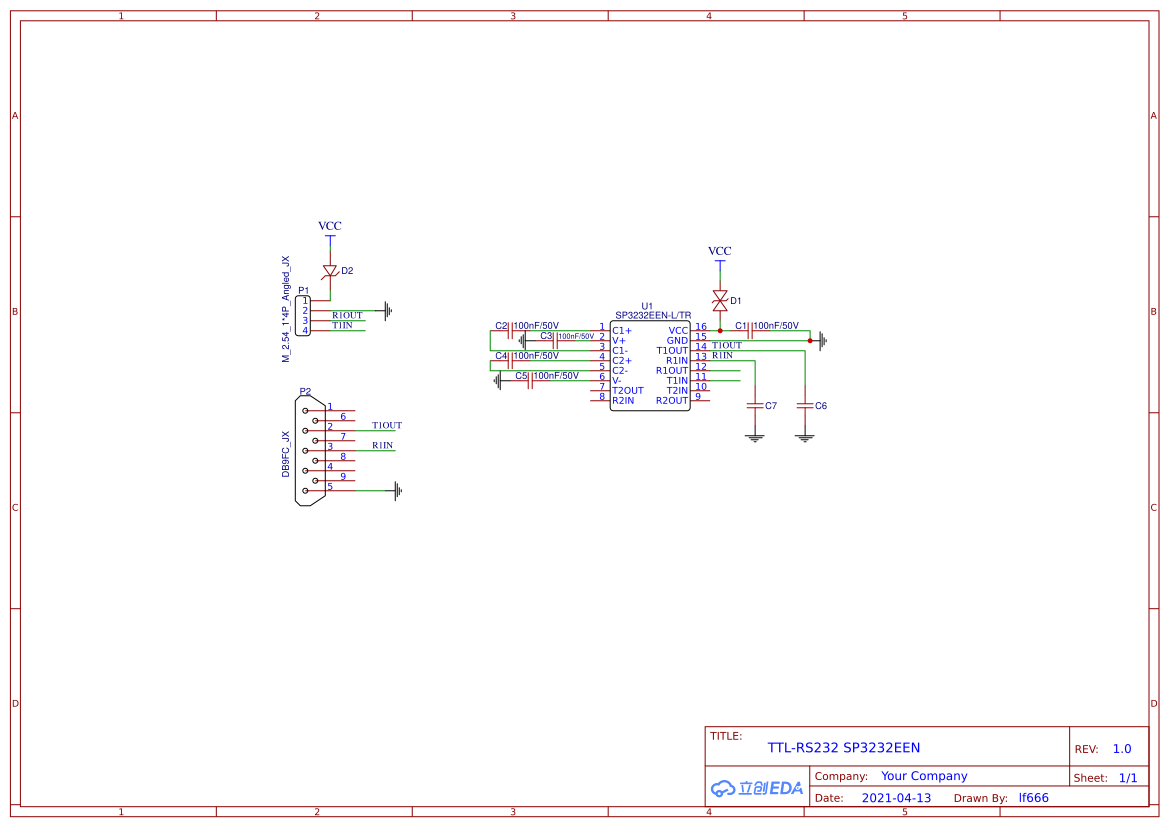 RS232模块 - 嘉立创EDA开源硬件平台