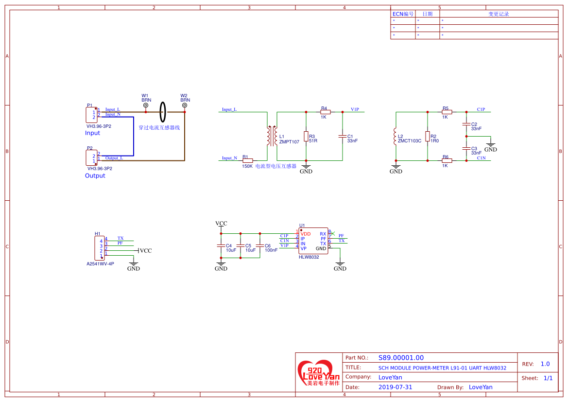 【DIY设计】基于HLW8032电能计量系统 - 嘉立创EDA开源硬件平台