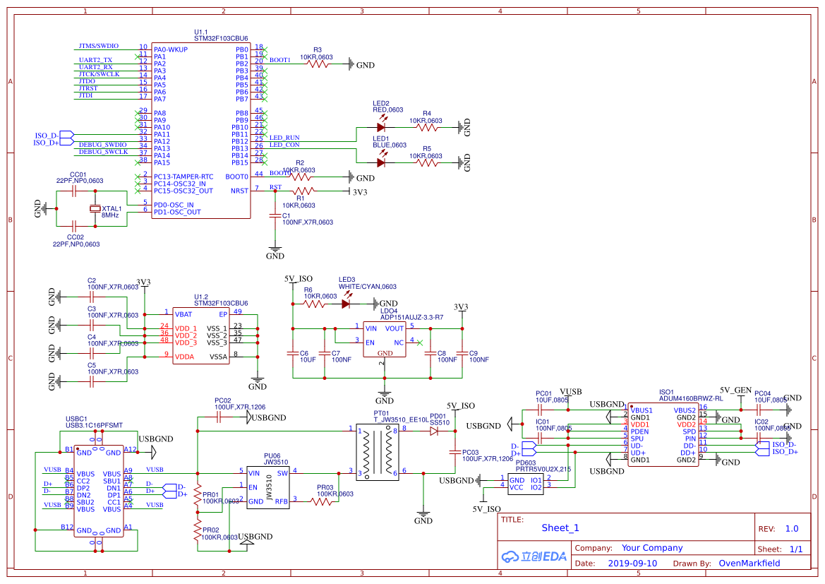 CMSIS-DAP隔离仿真器-硬件部分 - 嘉立创EDA开源硬件平台