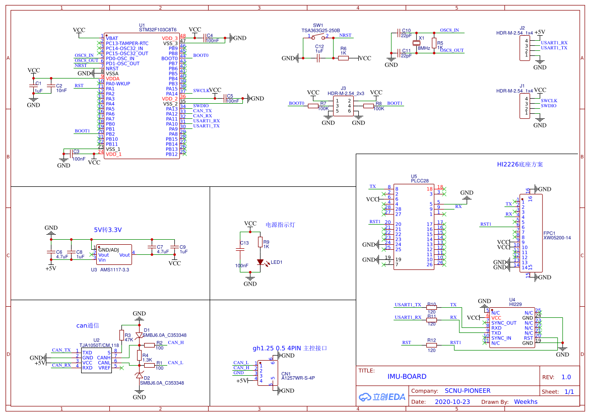 IMU-Board_V1.0 - 嘉立创EDA开源硬件平台