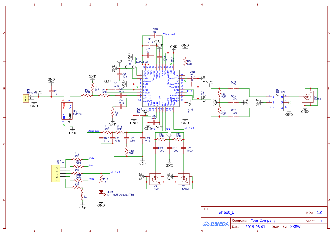 LMX2582 - 嘉立创EDA开源硬件平台