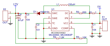 5V升12V的升压电路 - 嘉立创EDA开源硬件平台