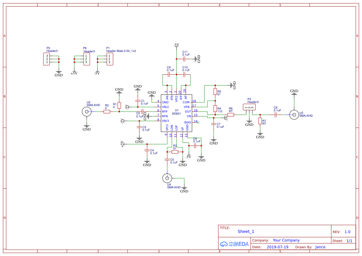AD831混频器及中频滤波电路 - 立创EDA开源硬件平台