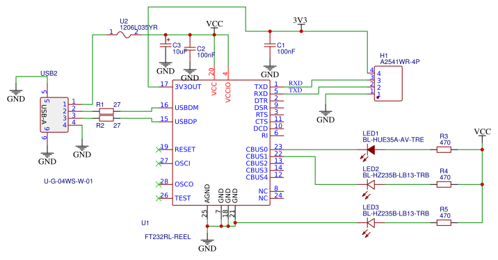 FT232RL-REEL - 嘉立创EDA开源硬件平台