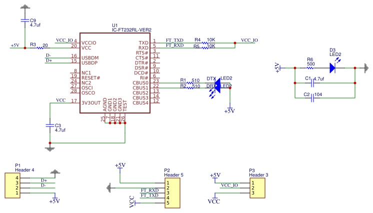 FT232RL - 嘉立创EDA开源硬件平台