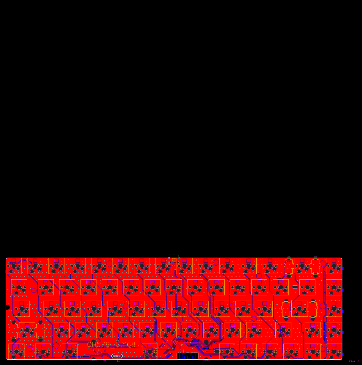 CH579 USB/BLE 双模键盘 兼容CIY68 - 嘉立创EDA开源硬件平台