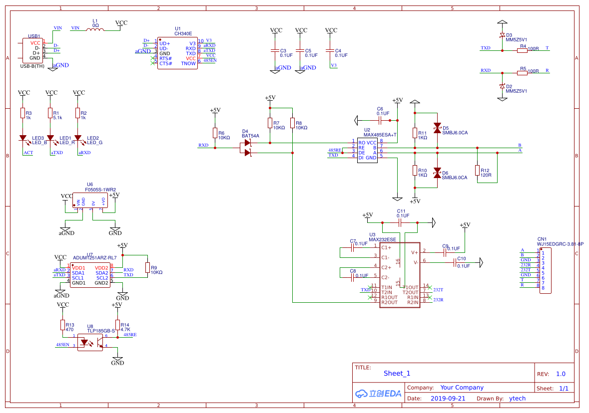 USB2Serial V2.0 - 嘉立创EDA开源硬件平台