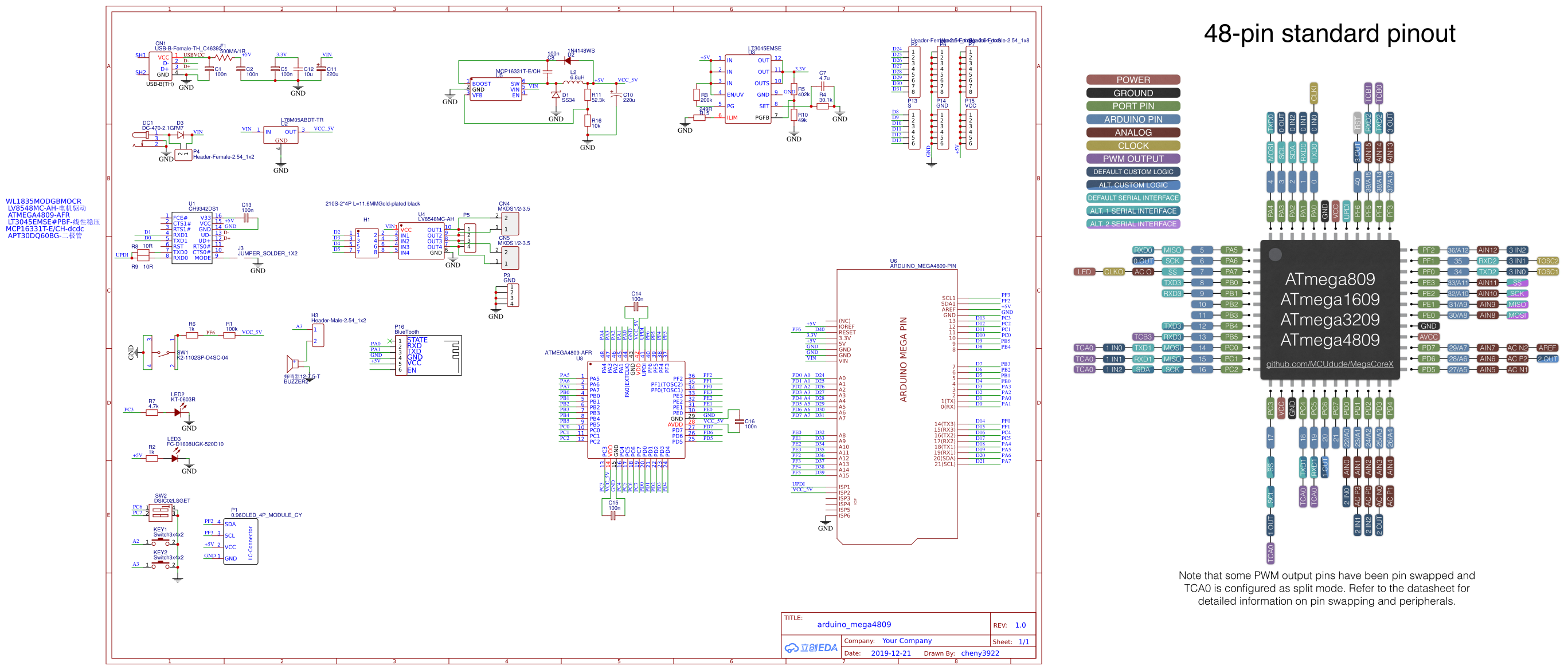 arduino mega4809 - 嘉立创EDA开源硬件平台