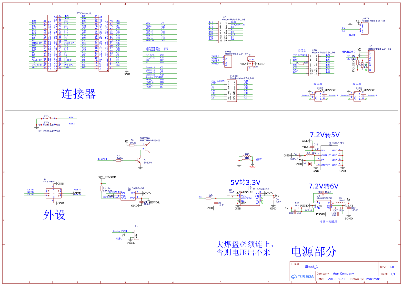 基于RT1064的人车跟随控制主板——双目测距 - 嘉立创EDA开源硬件平台
