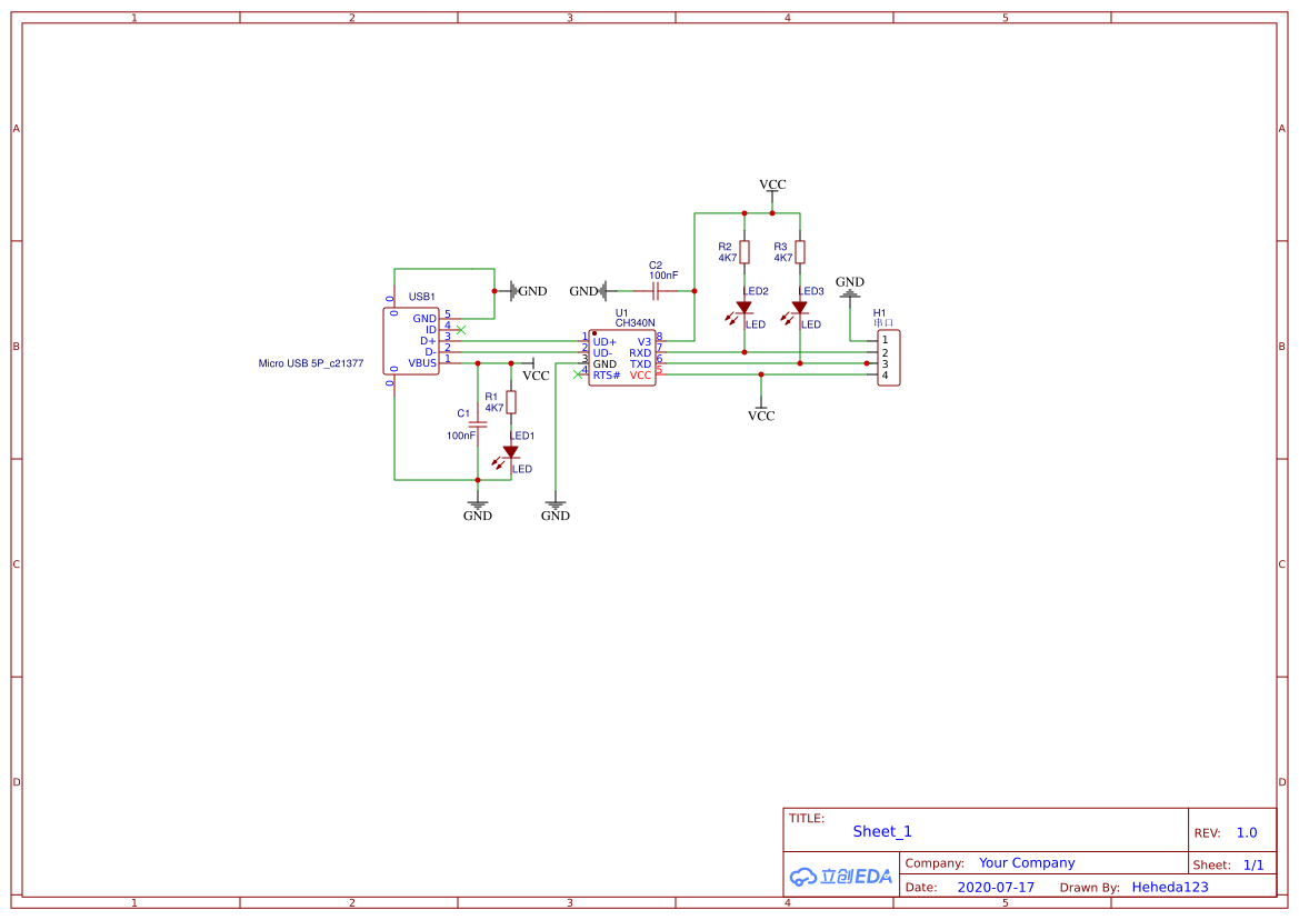 USB to CH340N - 立创EDA开源硬件平台