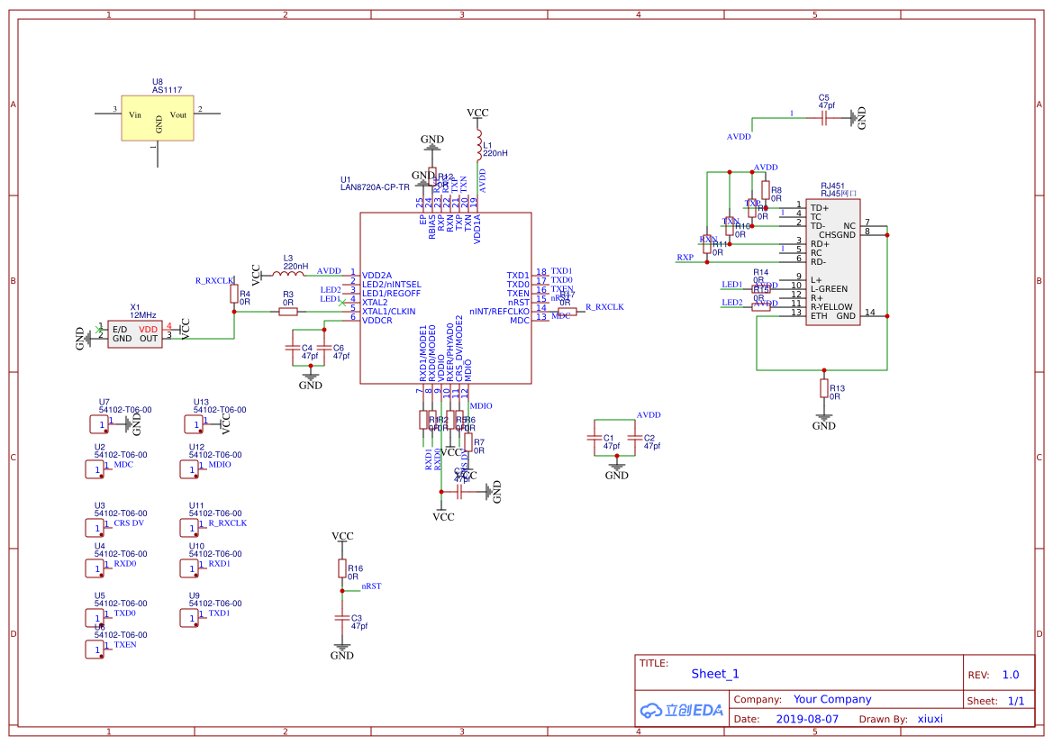 LAN8720 - 嘉立创EDA开源硬件平台