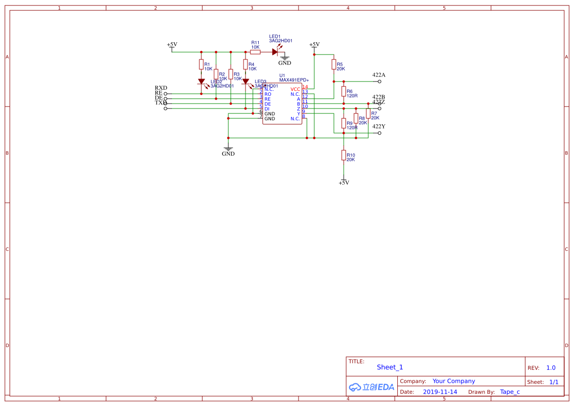 MAX491应用电路 - 嘉立创EDA开源硬件平台