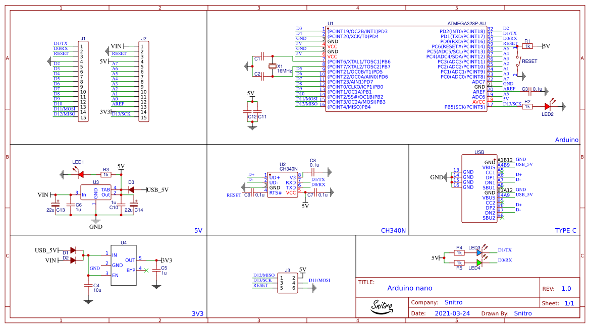 Arduino nano - 嘉立创EDA开源硬件平台