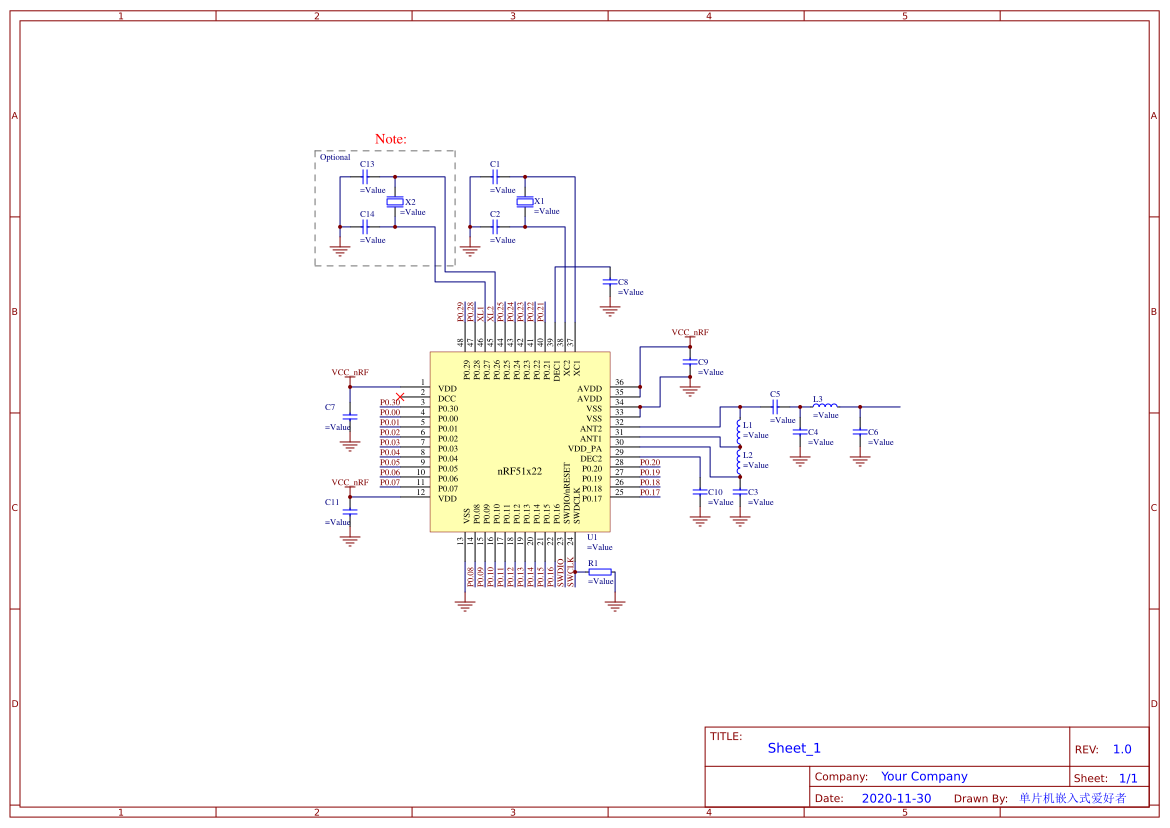 nRF51822蓝牙官方例程 - 嘉立创EDA开源硬件平台