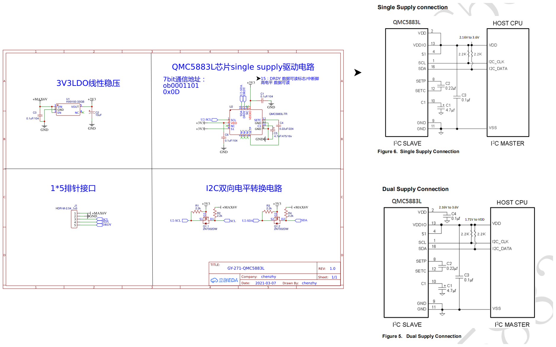 GY-271-QMC5883L - 嘉立创EDA开源硬件平台