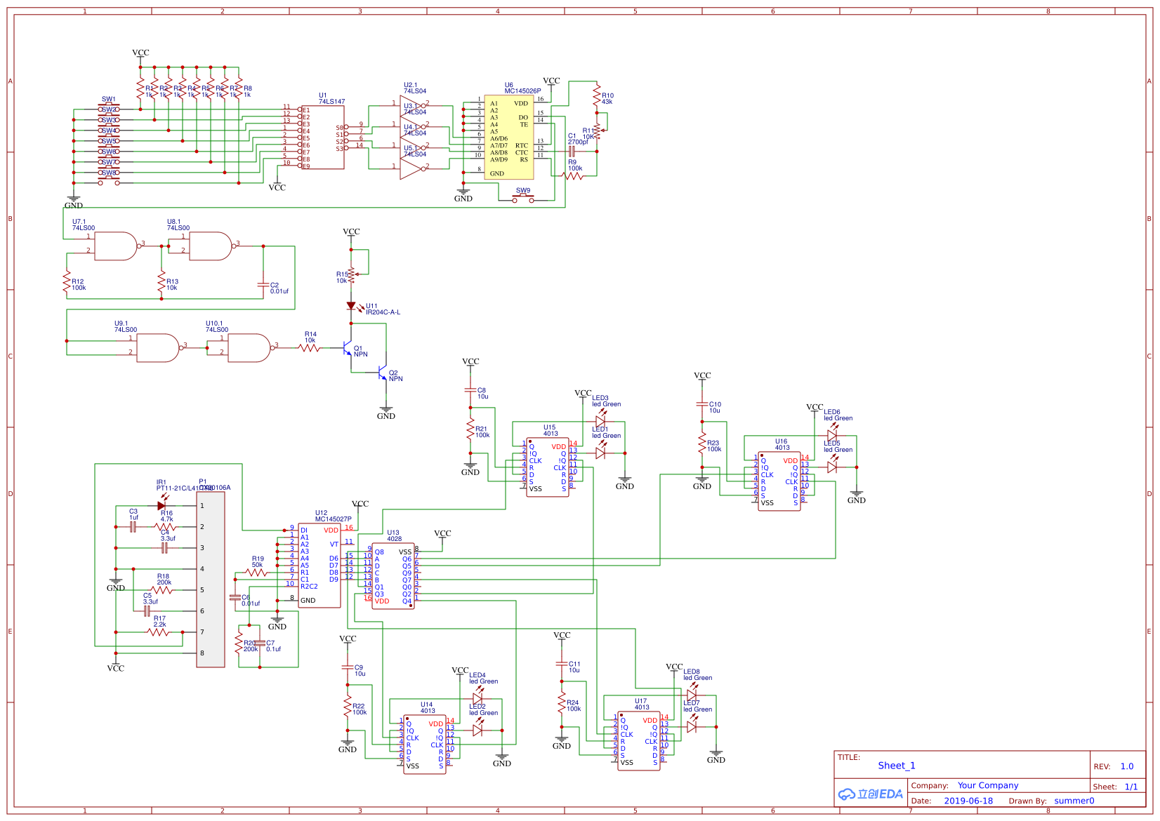 RTL8305NB-CG 5口百兆以太网交换机 方案验证 - 立创EDA