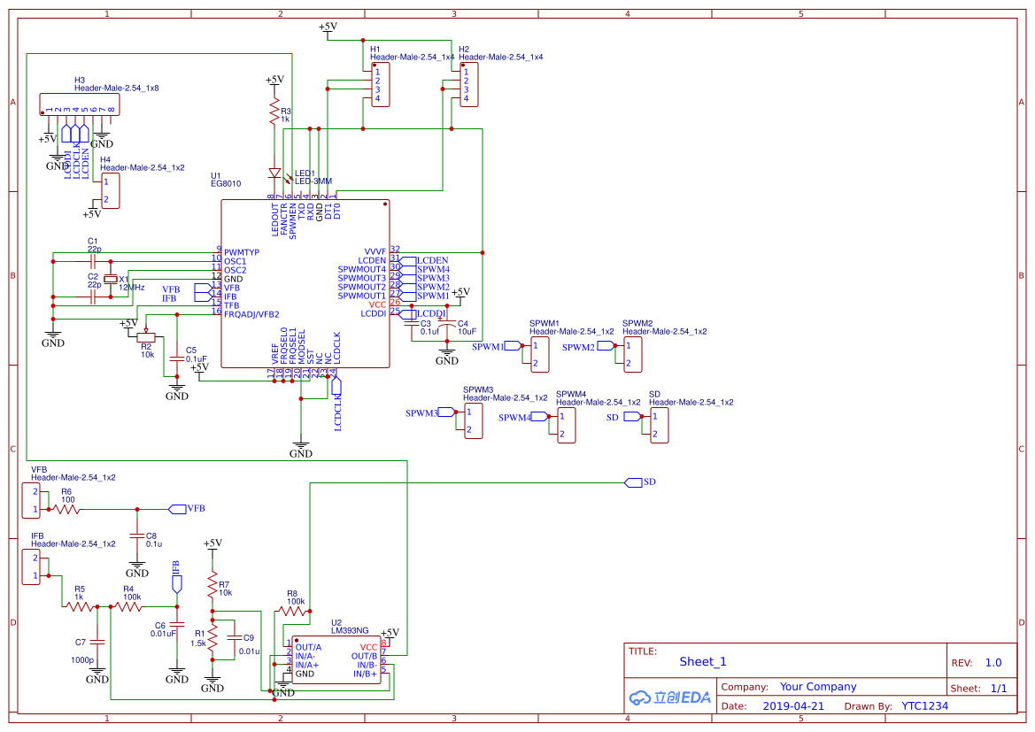 EG8010 - 嘉立创EDA开源硬件平台