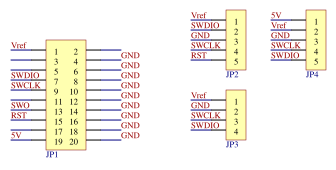 Jlink ST-Link DAP-Link 40P转接板 JTAG接口转SWD口 - 嘉立创EDA开源硬件平台