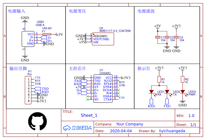 基于CH340C的方案验证板【实测成功】 - 嘉立创EDA开源硬件平台