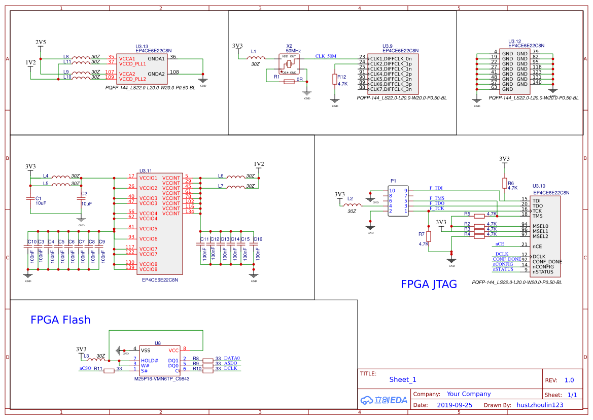 PLC_F407_FPGA - 立创EDA开源硬件平台