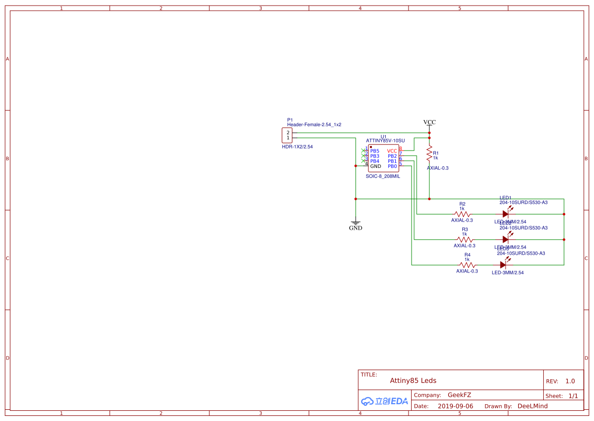 attiny85-led - 立创EDA开源硬件平台