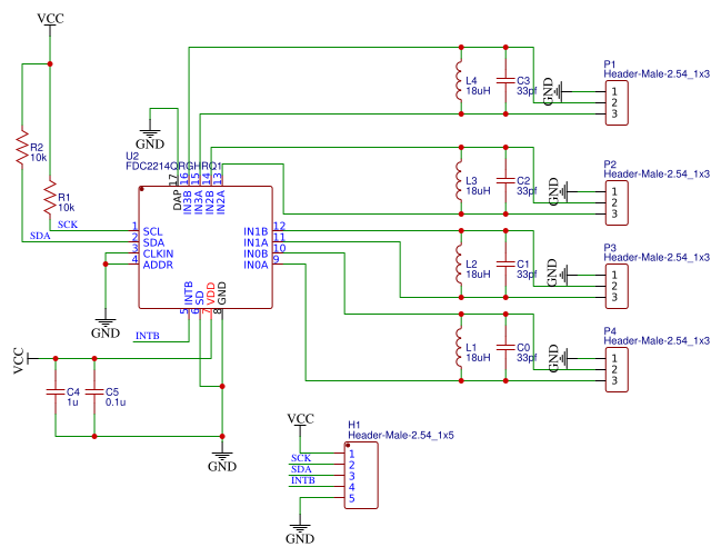 fdc2214模块 - 立创EDA开源硬件平台