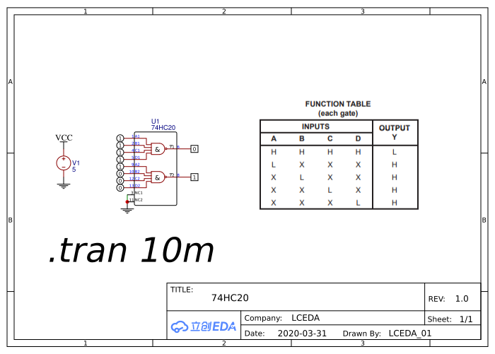 10-74HC20功能验证 - 立创EDA开源硬件平台