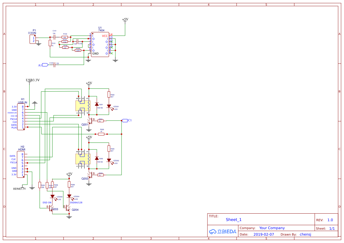 ES9038底板及输入电路 - 立创EDA