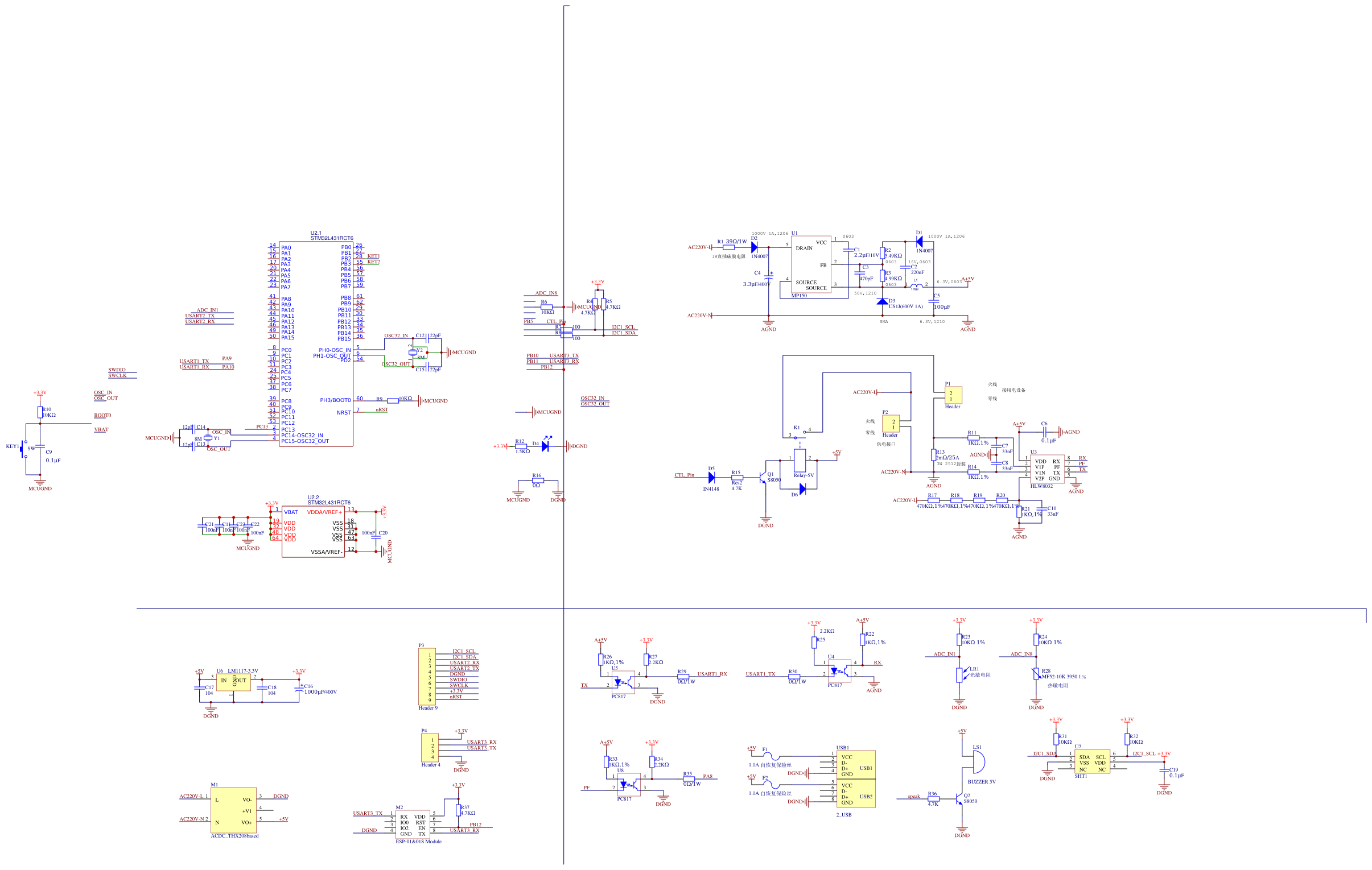 STM31_HLW8032_ESP8266 - 立创EDA开源硬件平台