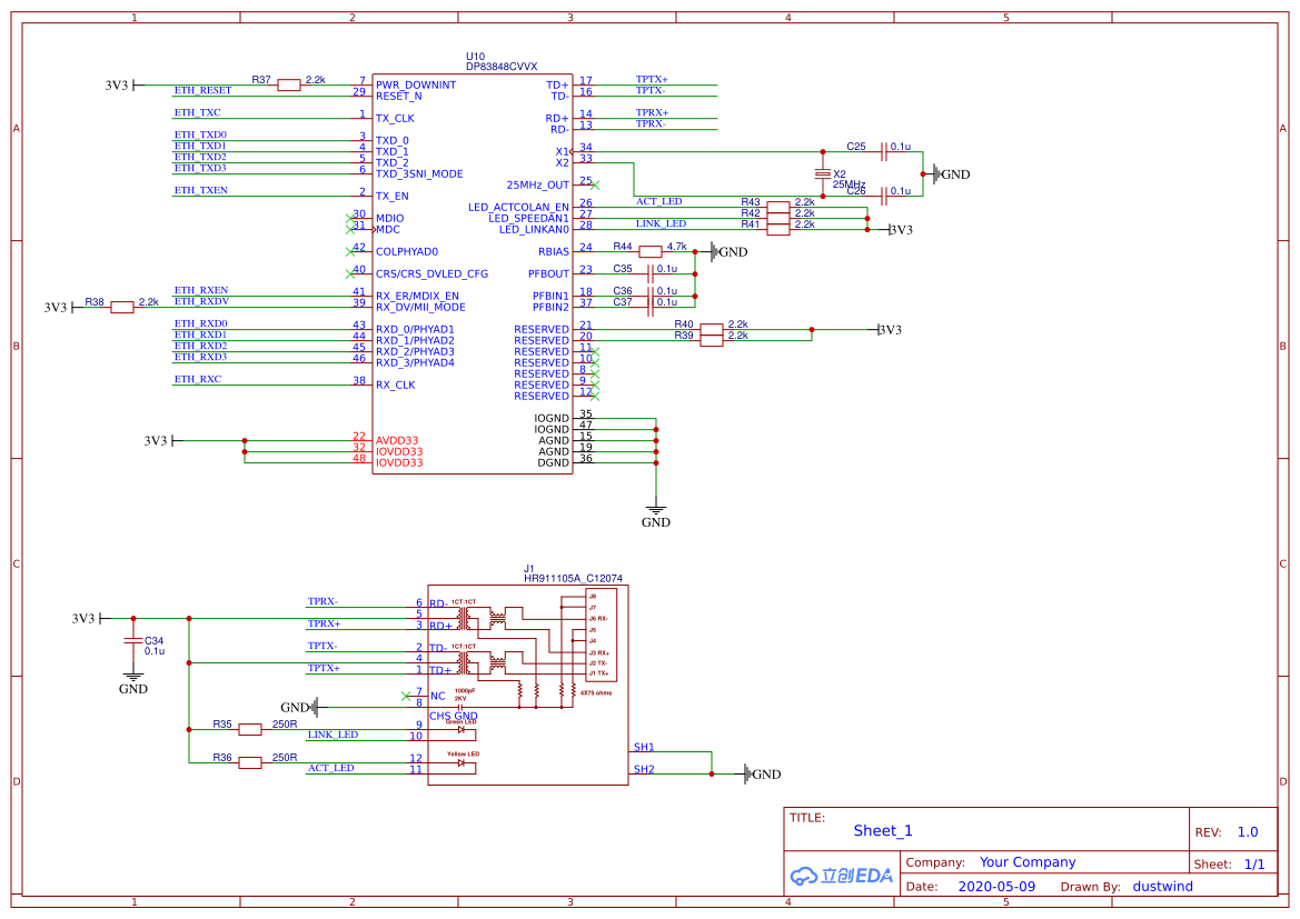 fpga+eth+ad - 嘉立创EDA开源硬件平台