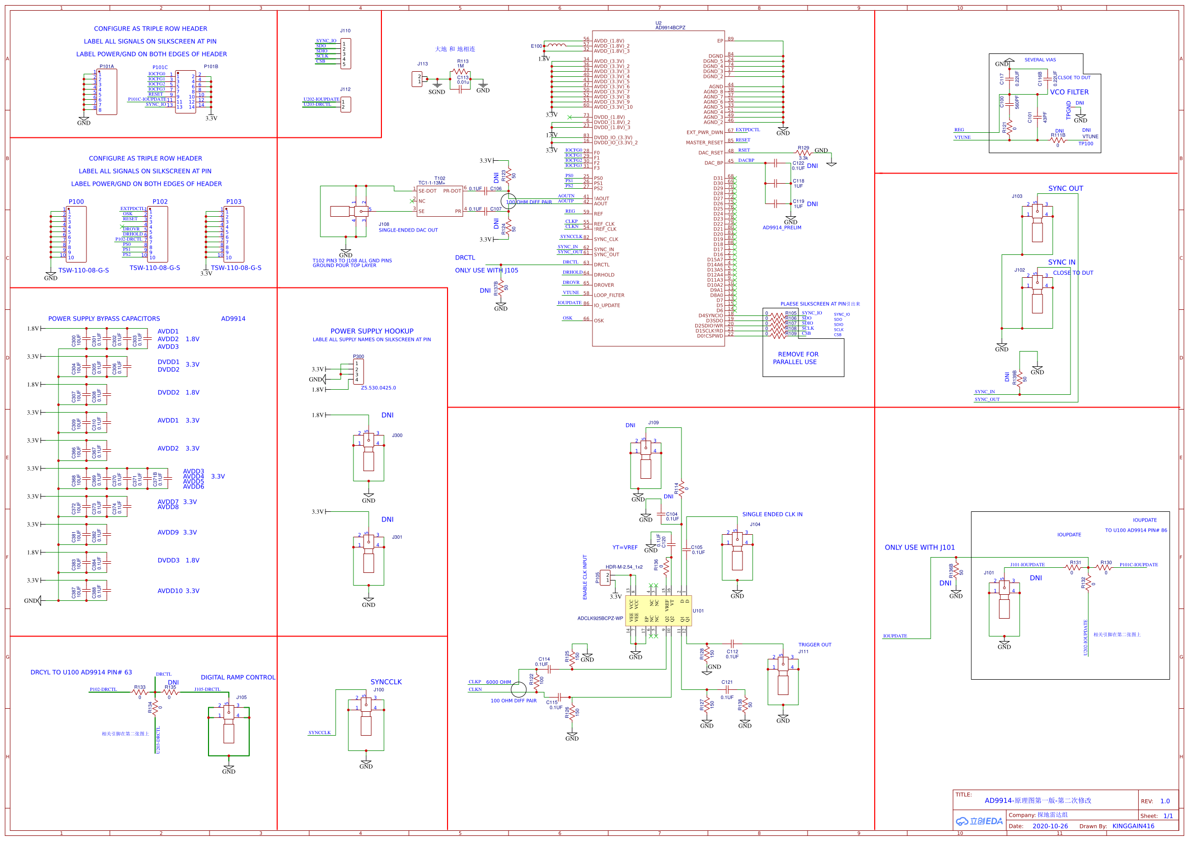ad9914-第一版 - 立创EDA开源硬件平台