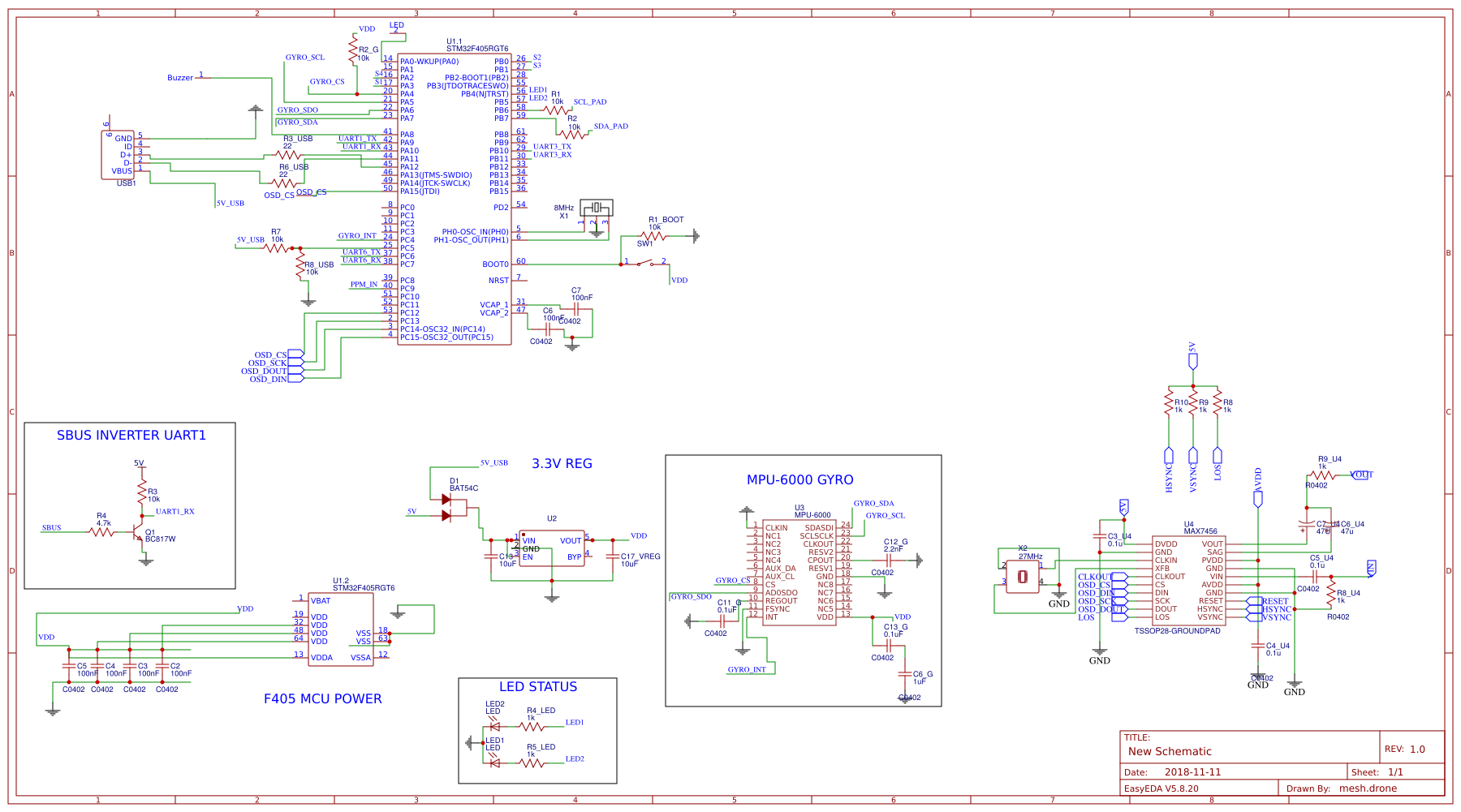 F405穿越机飞控 - 立创EDA开源硬件平台