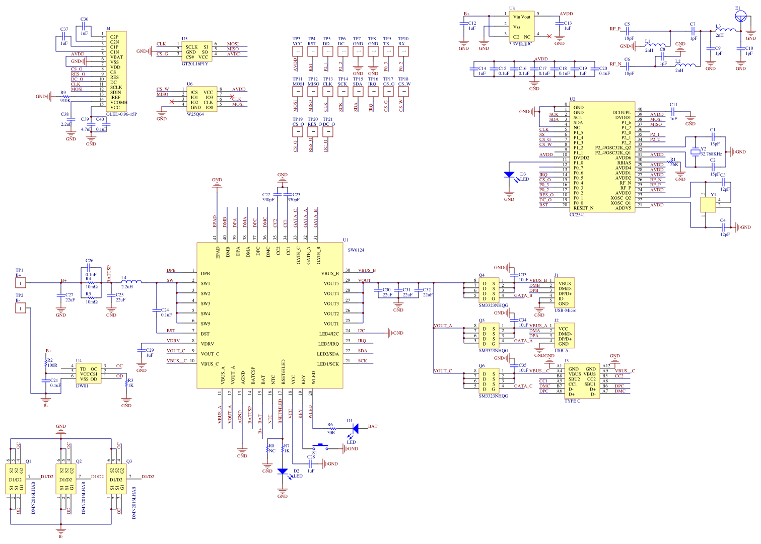 sw6124.SchDoc - 嘉立创EDA开源硬件平台