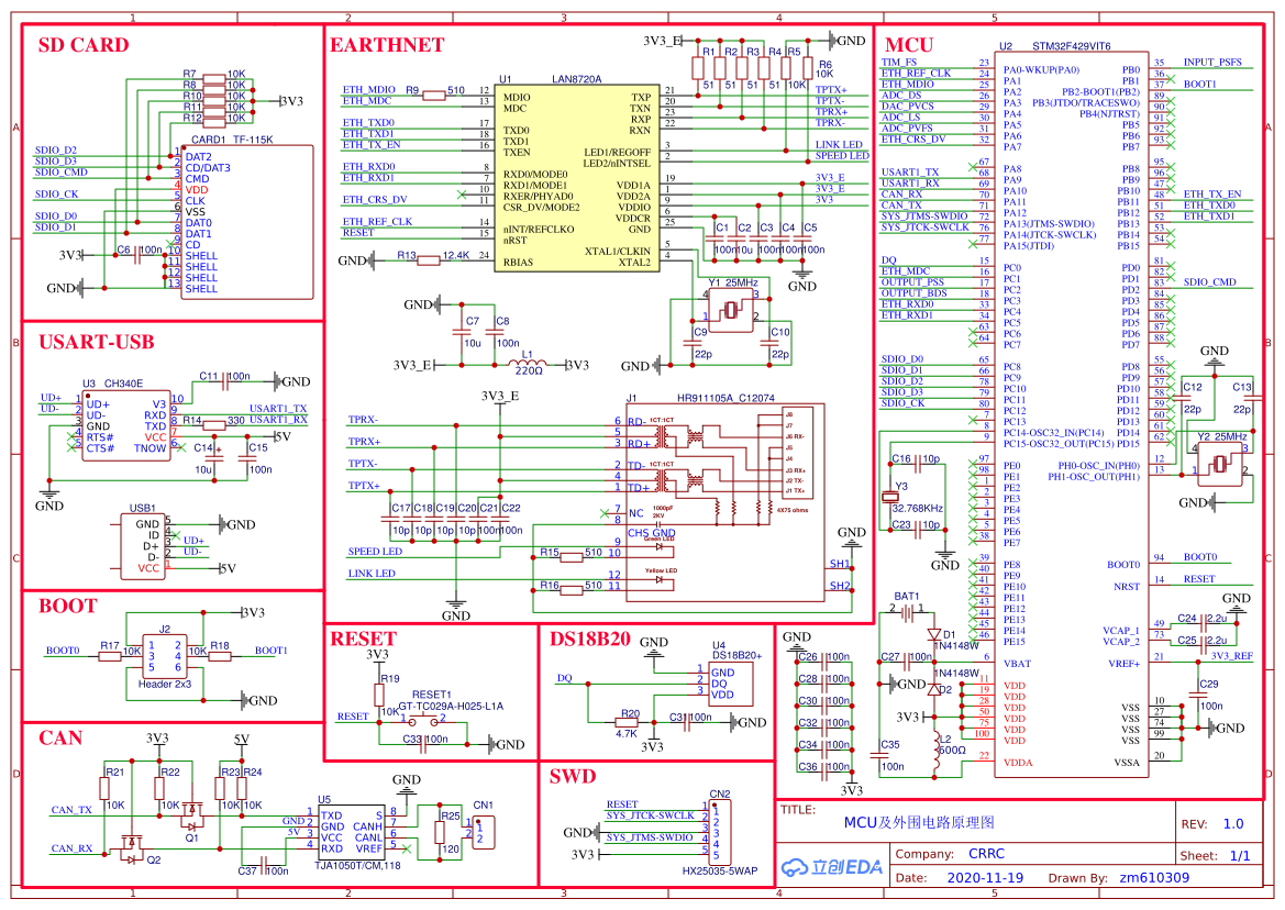 MCU_STM32F429VIT6 - 嘉立创EDA开源硬件平台