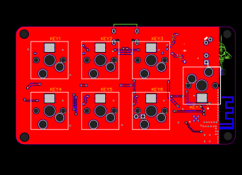 ch573f 蓝牙键盘 7键 锂电池 - 嘉立创EDA开源硬件平台