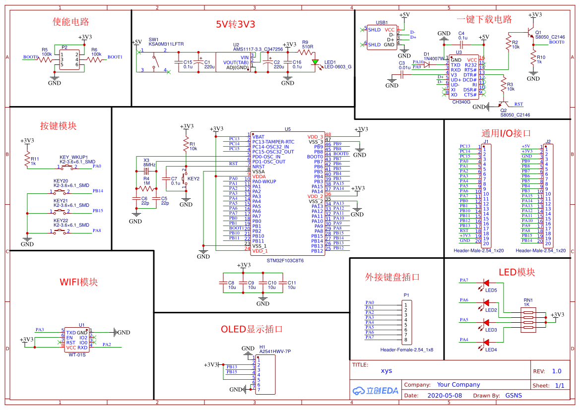 STM32核心板设计 - 嘉立创EDA开源硬件平台