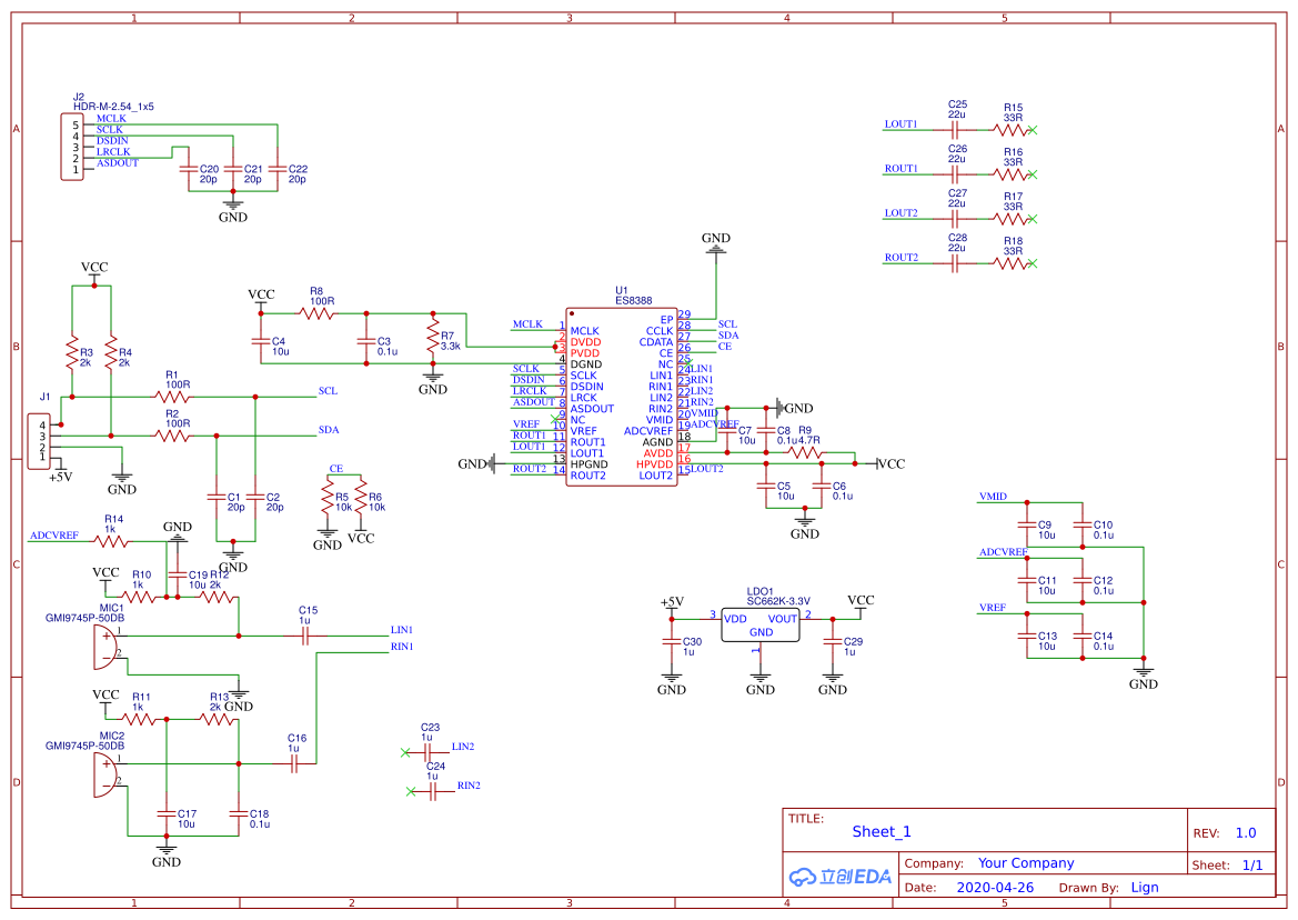 ES8388 - 立创EDA开源硬件平台